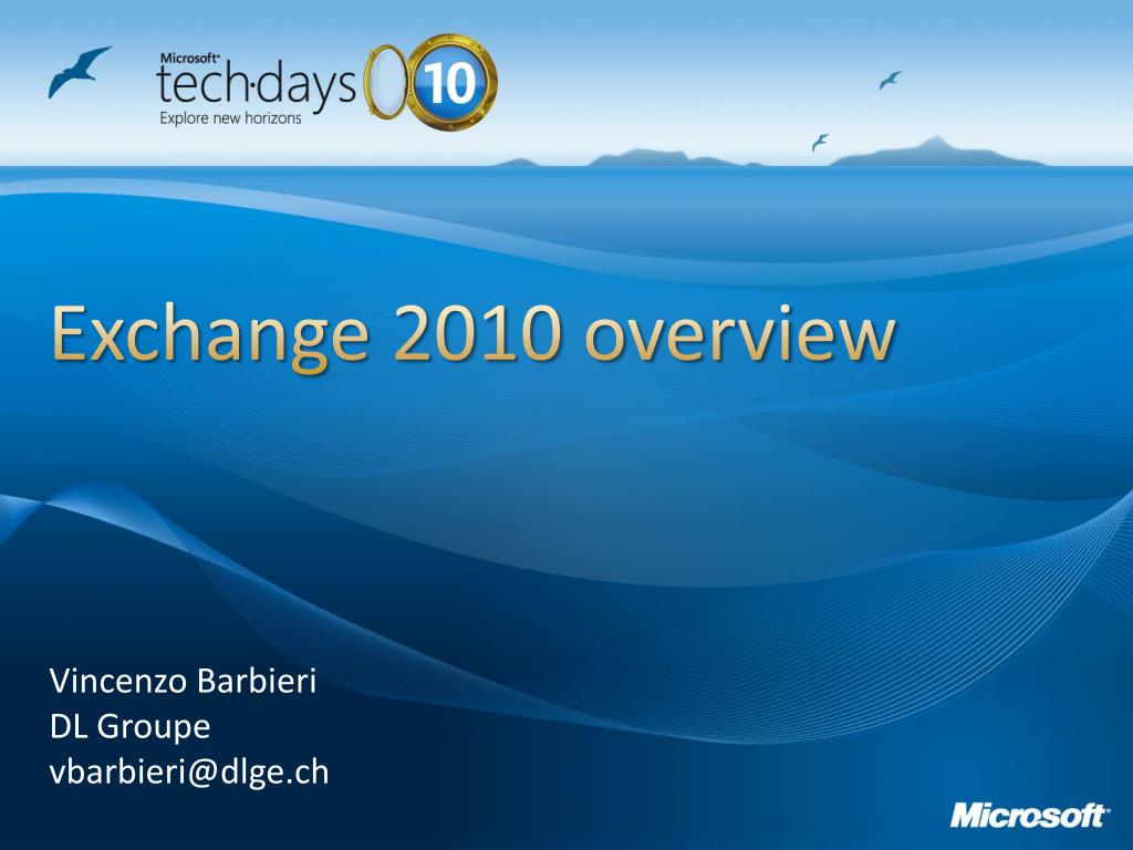 PPT - Exchange 2010 overview PowerPoint Presentation, free download ...
