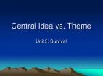 PPT - Theme and Central Idea PowerPoint Presentation, free download ...
