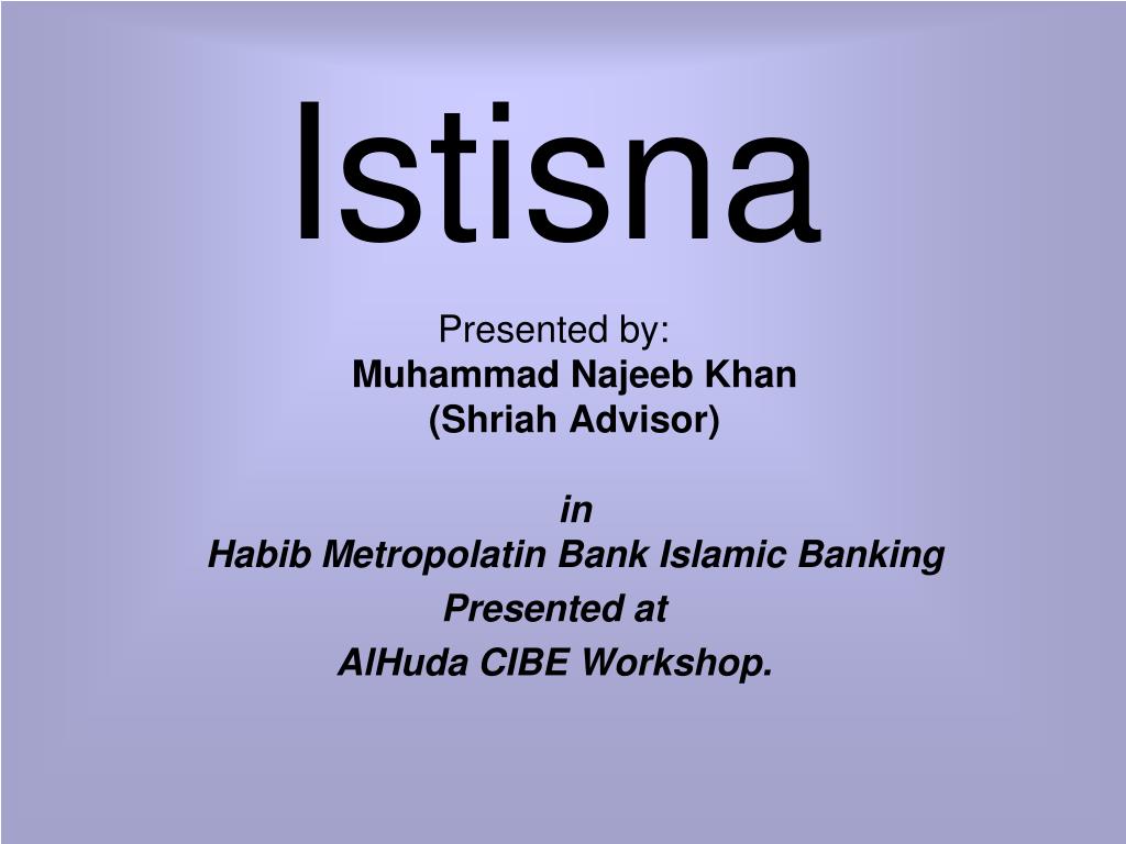 PPT - Istisna PowerPoint Presentation, free download - ID:6814046