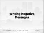PPT - Writing Negative Messages PowerPoint Presentation, free download ...