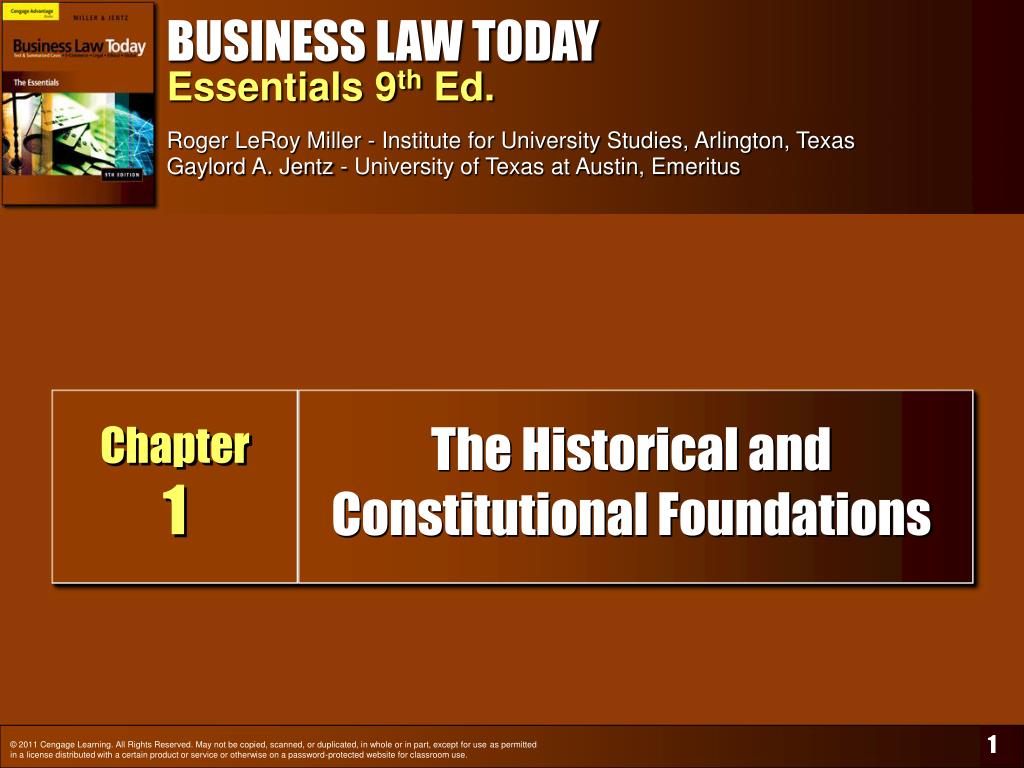 PPT - The Historical and Constitutional Foundations PowerPoint ...
