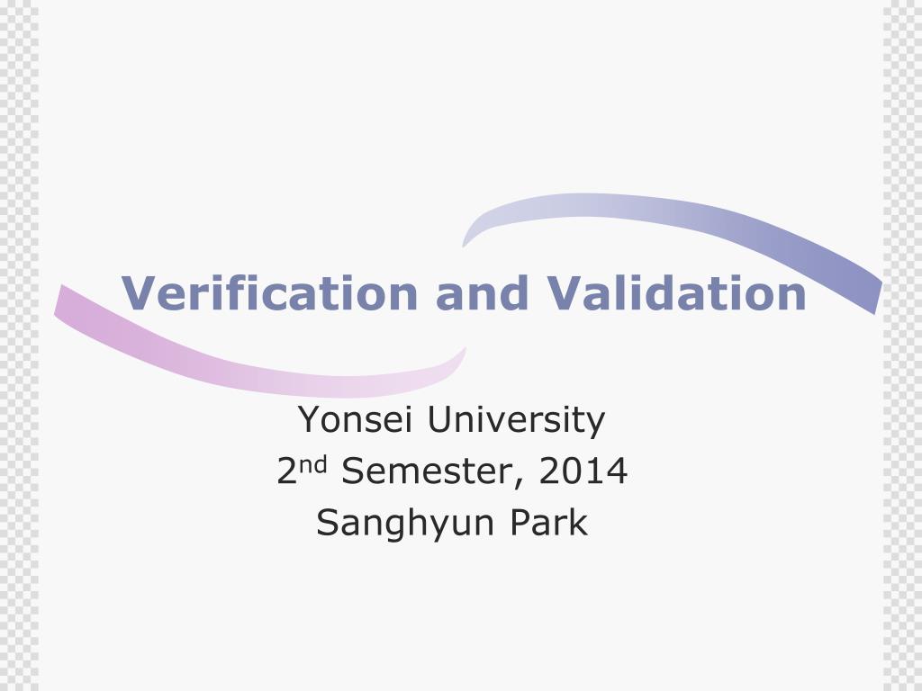 PPT - Verification and Validation PowerPoint Presentation, free ...