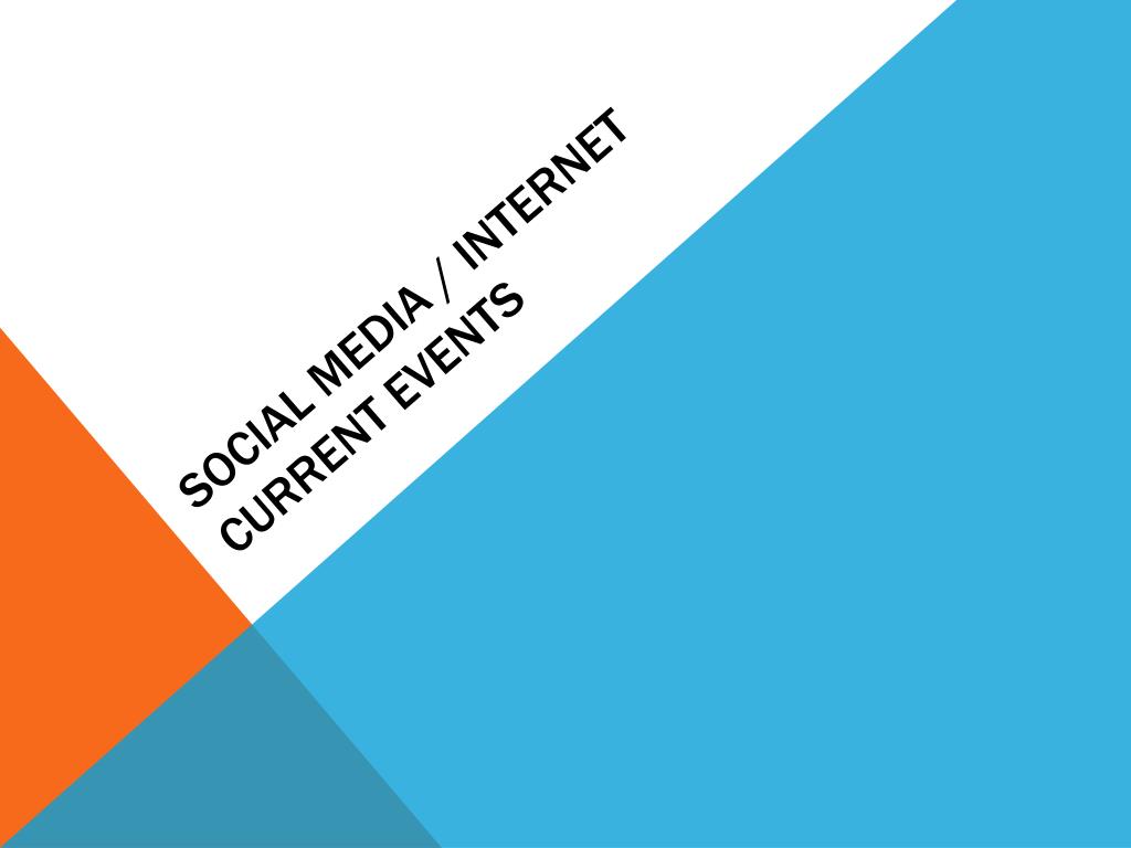 PPT - Social Media / Internet Current Events PowerPoint Presentation ...