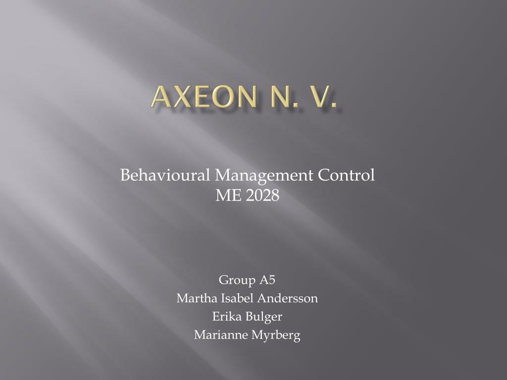 PPT - Axeon N. V. PowerPoint Presentation, free download - ID:6819952
