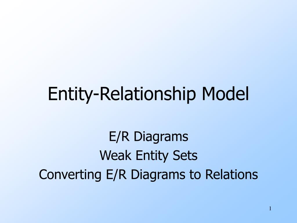 PPT - Entity-Relationship Model PowerPoint Presentation, free download ...