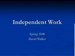 PPT - Independent Work PowerPoint Presentation, free download - ID:1863681