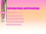 PPT - Pertemuan 1 Introductions and Greetings PowerPoint Presentation ...