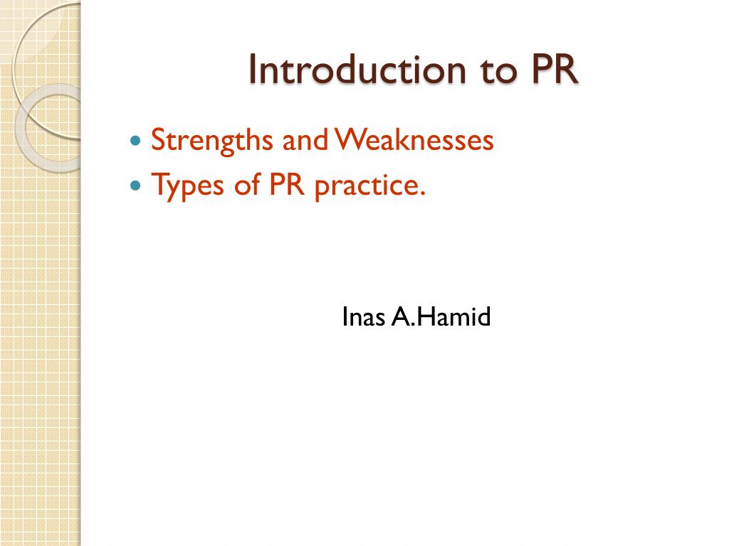 PPT - Introduction to PR PowerPoint Presentation, free download - ID ...