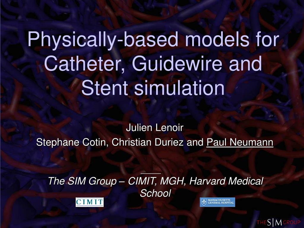 PPT - Physically-based models for Catheter, Guidewire and Stent ...