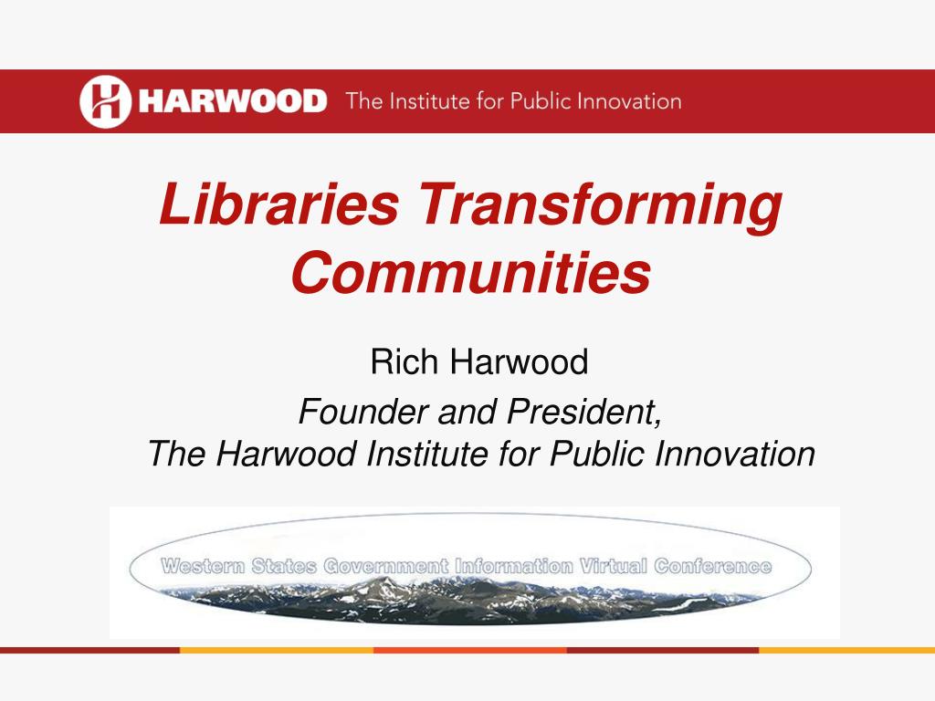 PPT - Libraries Transforming Communities PowerPoint Presentation, free ...