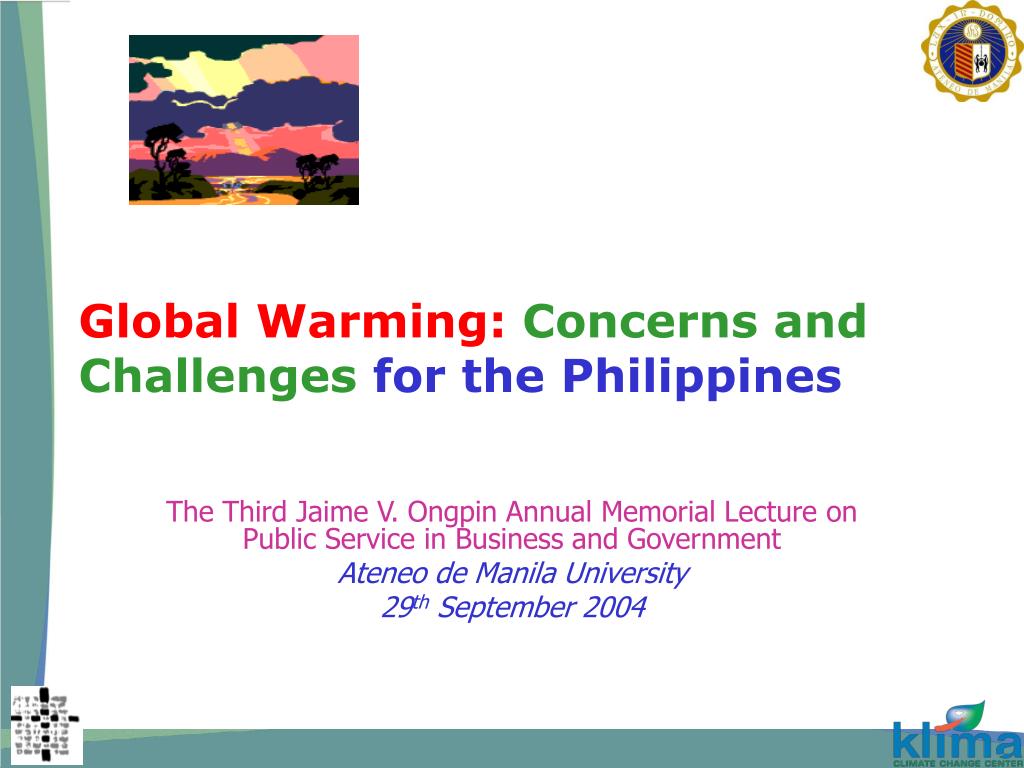 PPT - Global Warming: Concerns and Challenges for the Philippines ...