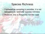 PPT - Species Richness PowerPoint Presentation, free download - ID:37103