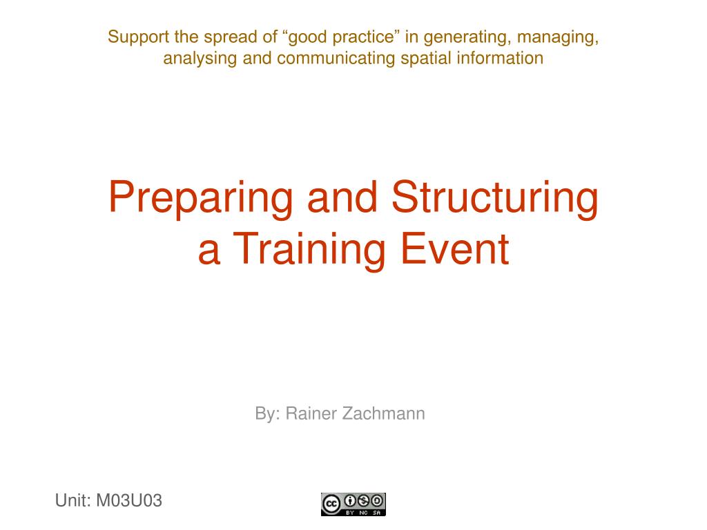 PPT - Preparing and Structuring a Training Event PowerPoint ...