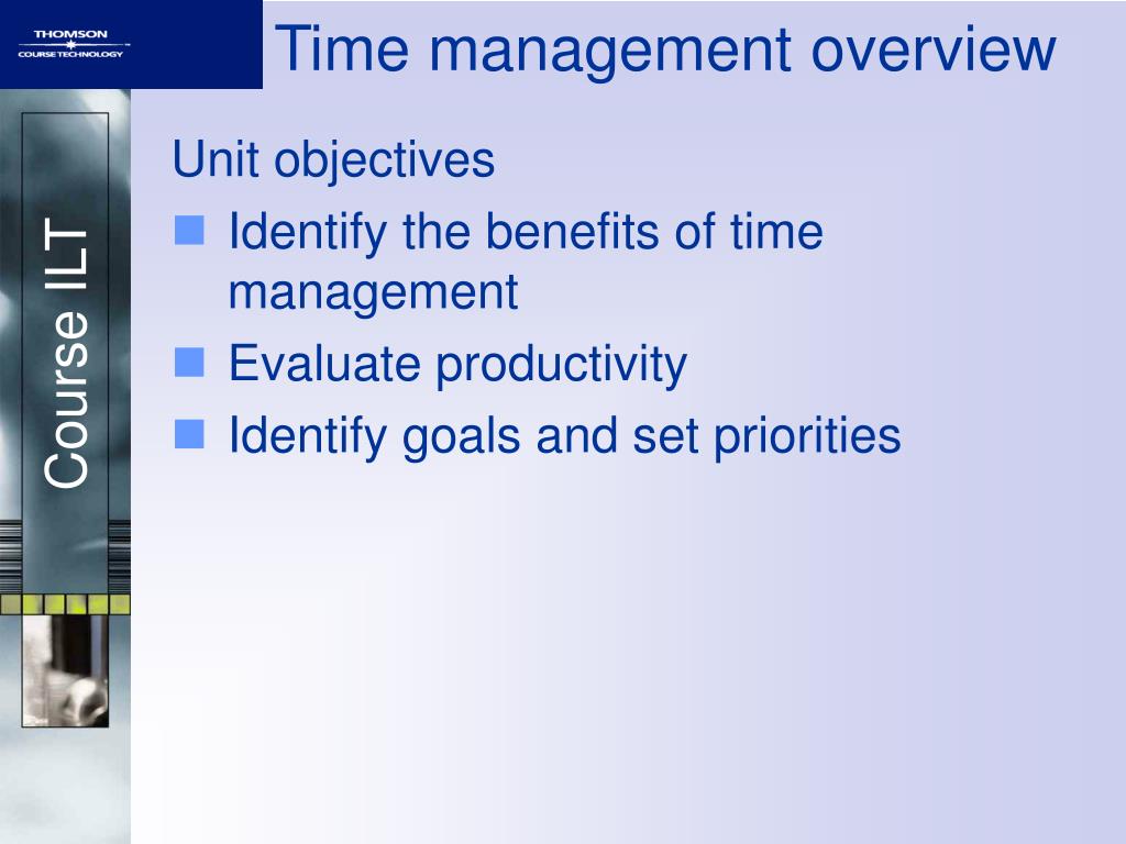 PPT - Time management overview PowerPoint Presentation, free download ...