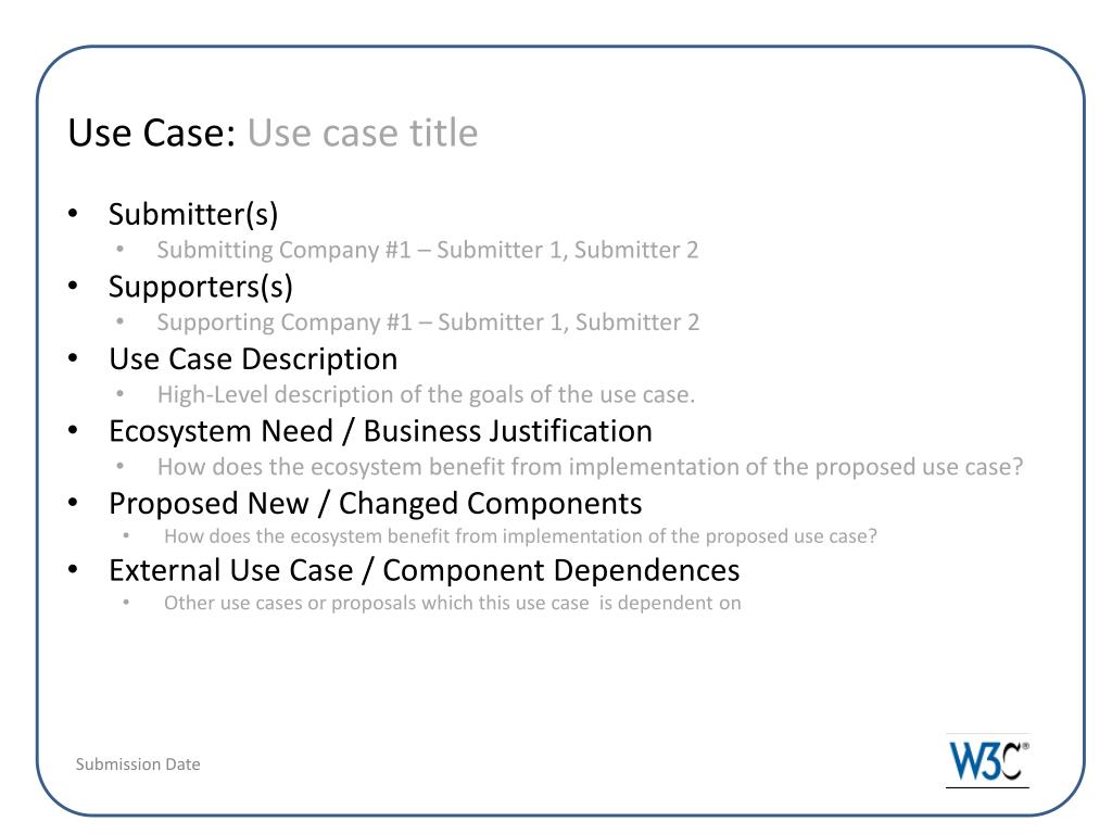 PPT - Use Case: Use case title PowerPoint Presentation, free download ...
