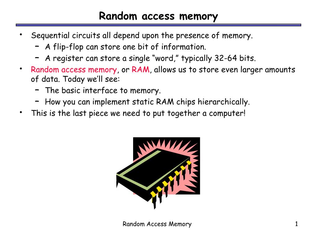 PPT - Random access memory PowerPoint Presentation, free download - ID ...