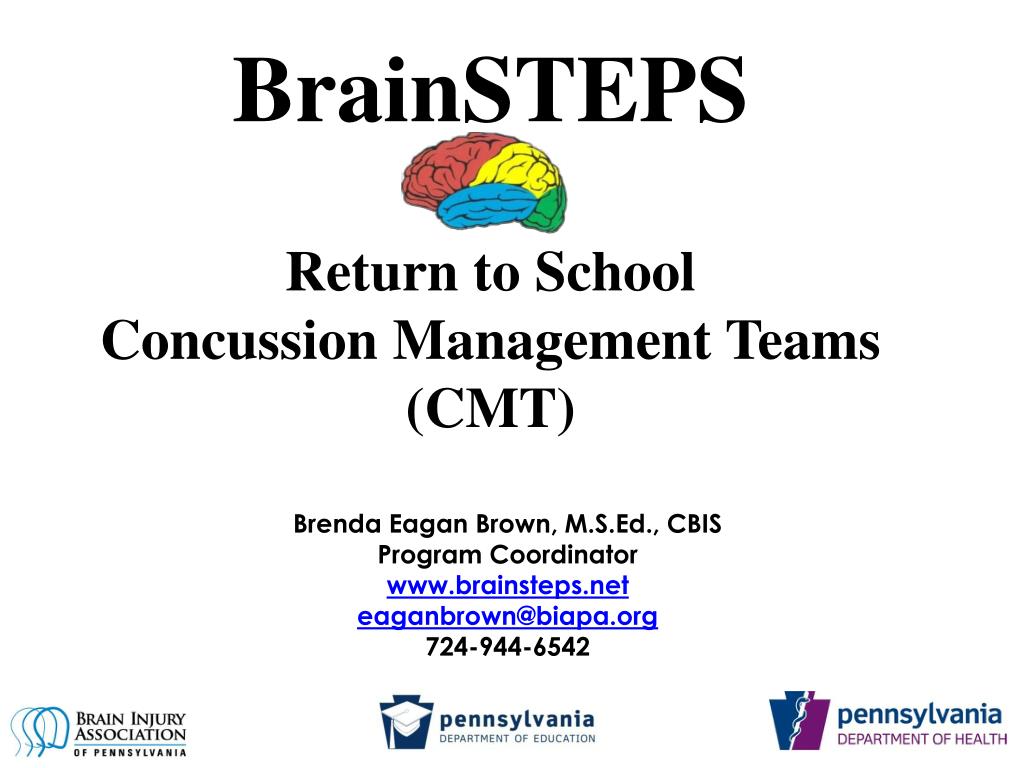 PPT - BrainSTEPS Concussion Management: Supporting Students' Return to ...