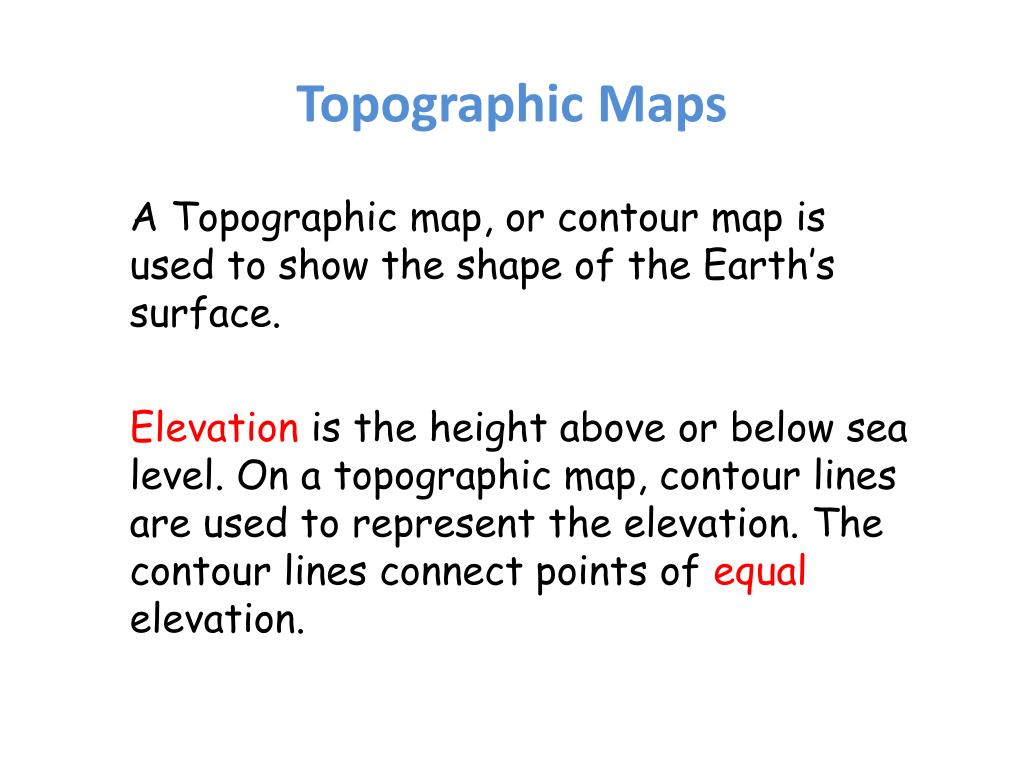 PPT - Topographic Maps PowerPoint Presentation, free download - ID:6830390