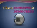 PPT - Basic Concepts of Democracy PowerPoint Presentation, free ...