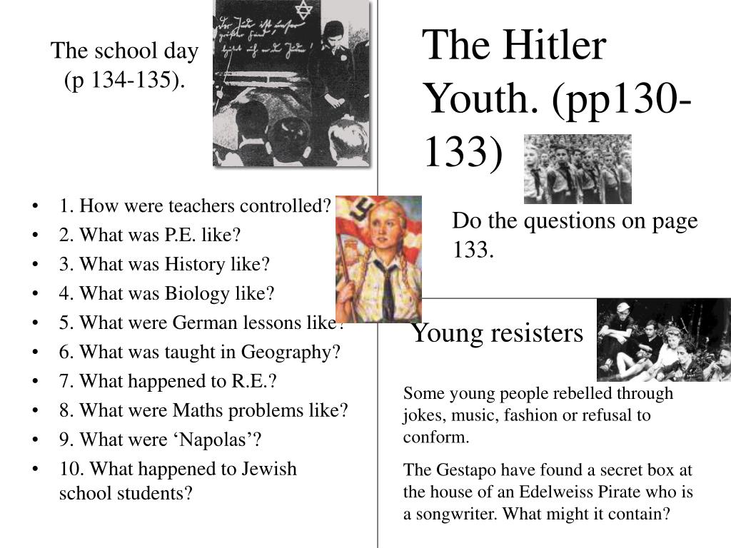 PPT - Youth Resistance Against the Nazis - Secrets and Struggles ...