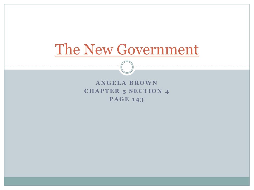 PPT - Establishing the New Government in 1789 PowerPoint Presentation ...