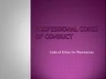 PPT - Professional Codes of Ethics PowerPoint Presentation, free ...