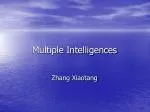 PPT - Multiple Intelligences PowerPoint Presentation, free download ...