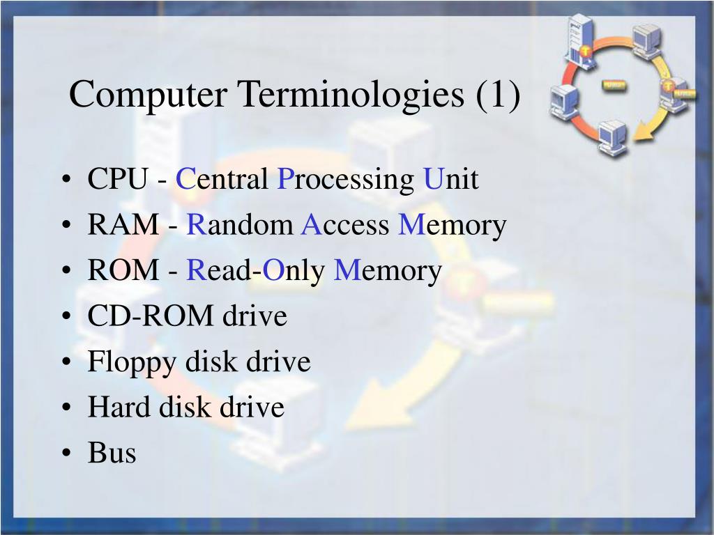 PPT - Computer Terminologies (1) PowerPoint Presentation, free download ...
