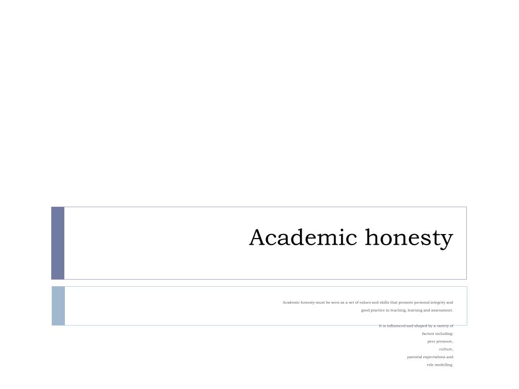PPT - Academic honesty PowerPoint Presentation, free download - ID:6835538