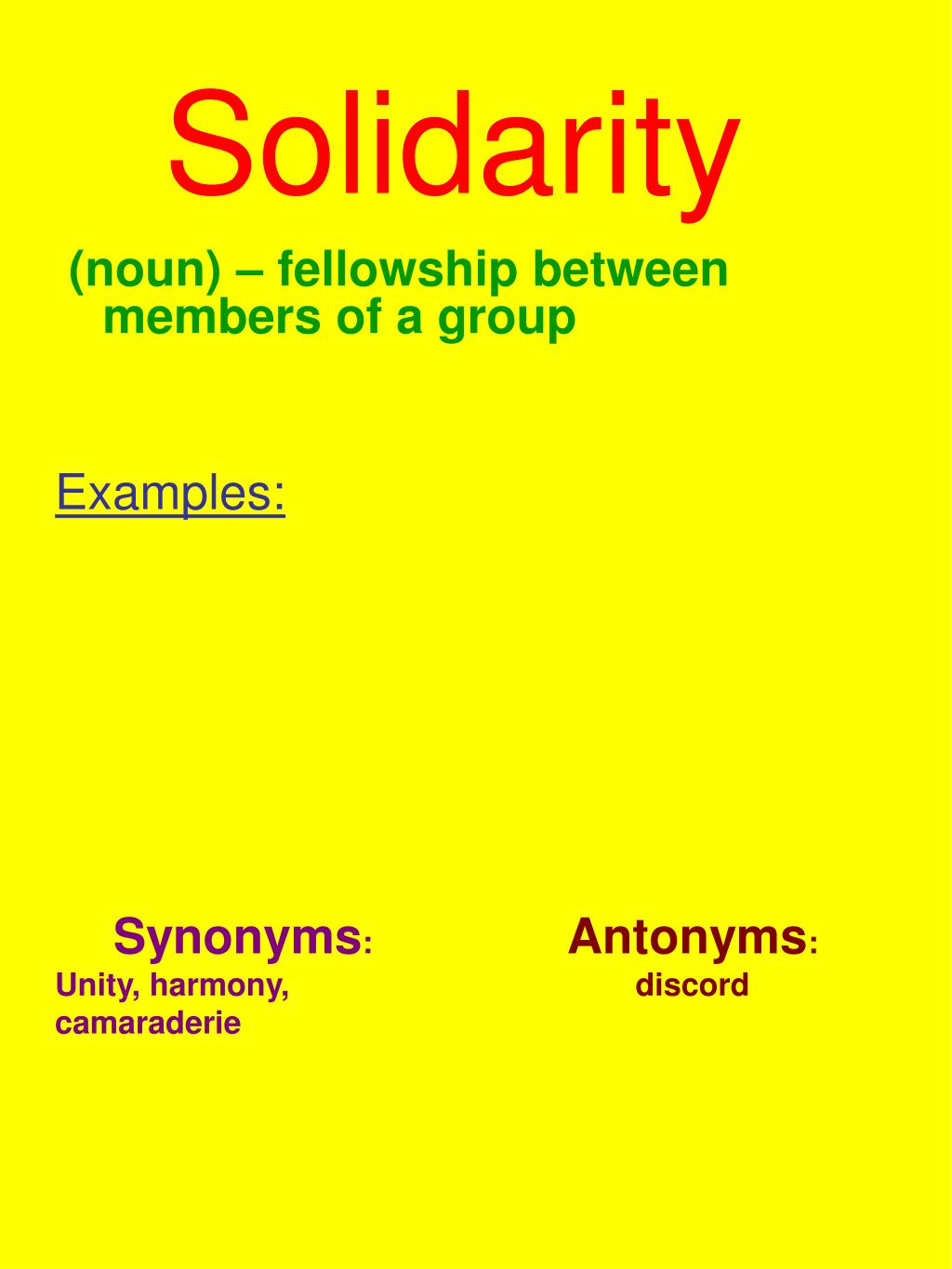 PPT - Solidarity PowerPoint Presentation, free download - ID:6836293