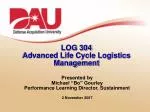 PPT - Log 301 Advanced Logistics Management PowerPoint Presentation ...