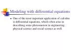 PPT - Differential Equations Modeling PowerPoint Presentation, free ...