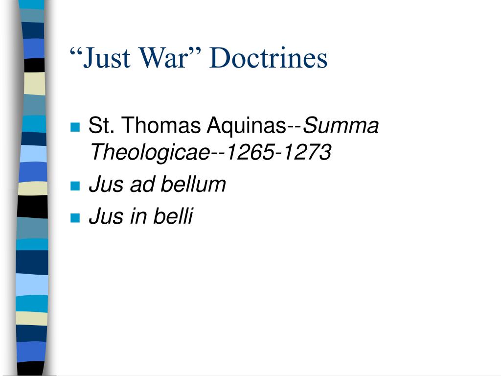 PPT - “Just War” Doctrines PowerPoint Presentation, free download - ID ...