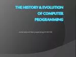 PPT - Evolution of Computers (Brief history of evolution of the ...