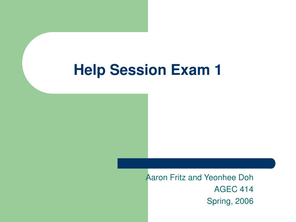 PPT - Help Session Exam 1 PowerPoint Presentation, free download - ID ...