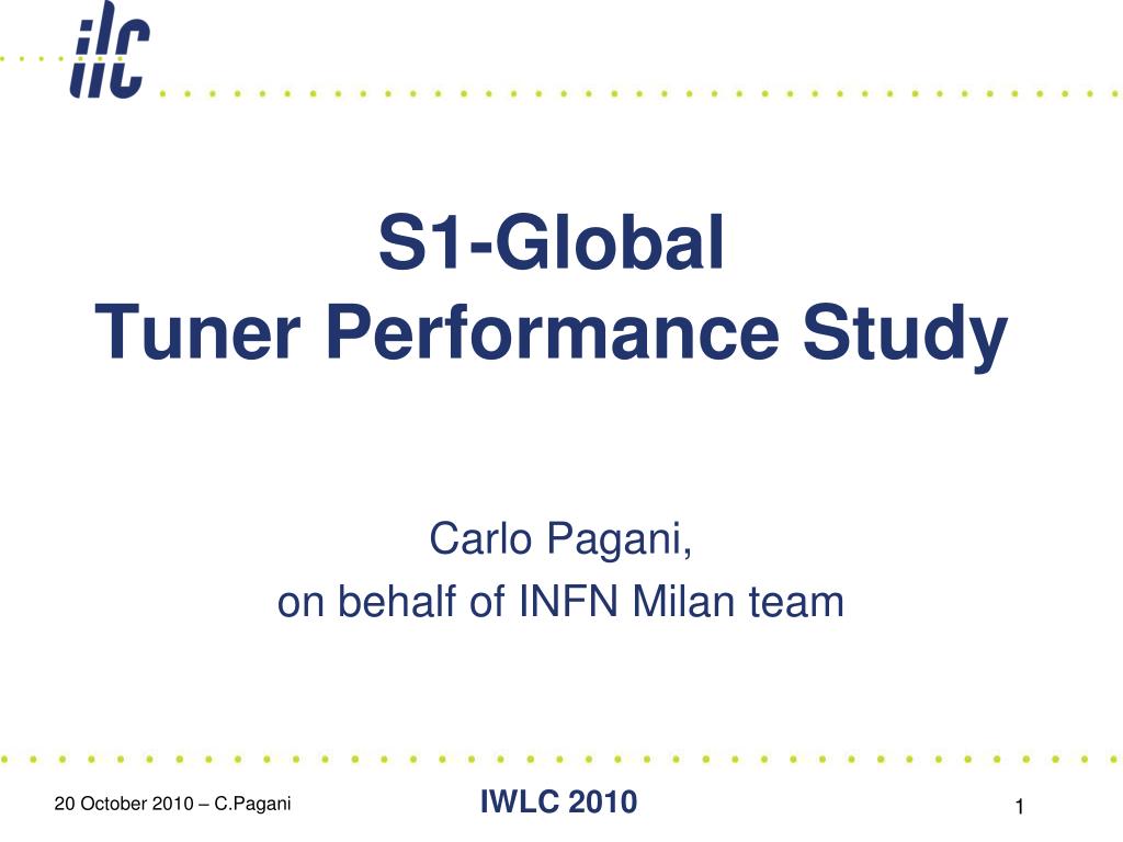 PPT - S1-Global Tuner Performance Study PowerPoint Presentation, free ...