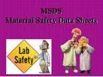 PPT - MSDS Material Safety Data Sheet PowerPoint Presentation, free ...