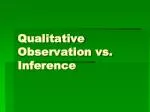 PPT - Observation vs. Inference PowerPoint Presentation, free download - ID:2424764