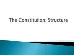 PPT - Structure of the Constitution PowerPoint Presentation, free ...