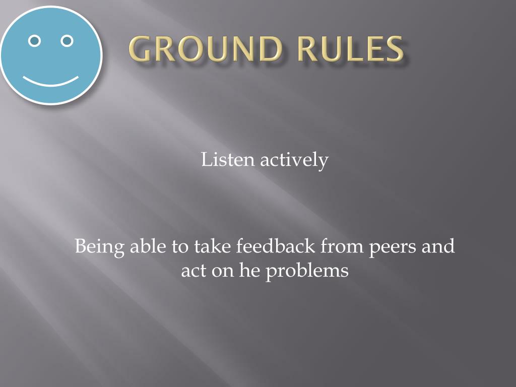 PPT - Ground Rules PowerPoint Presentation, free download - ID:6845821