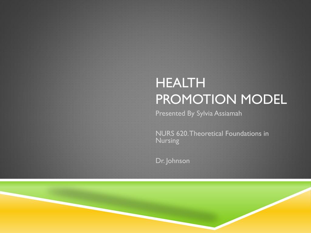 PPT - Health Promotion Model PowerPoint Presentation, free download ...