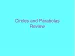 PPT - Circles, Parabolas, Ellipses, and Hyperbolas PowerPoint ...
