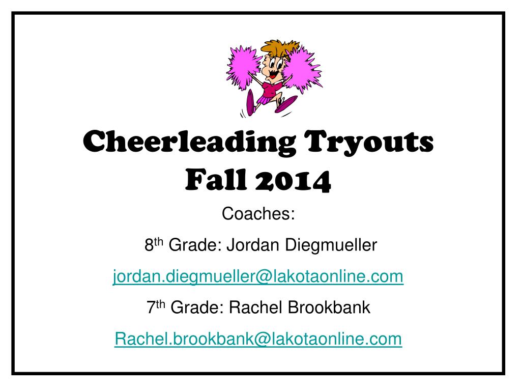 PPT - Cheerleading Tryouts Fall 2014 PowerPoint Presentation, free ...