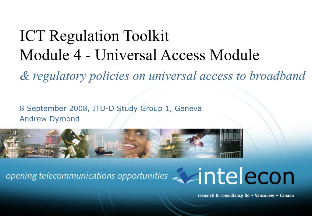 PPT - ICT Regulation Toolkit Module 4 - Universal Access Module ...