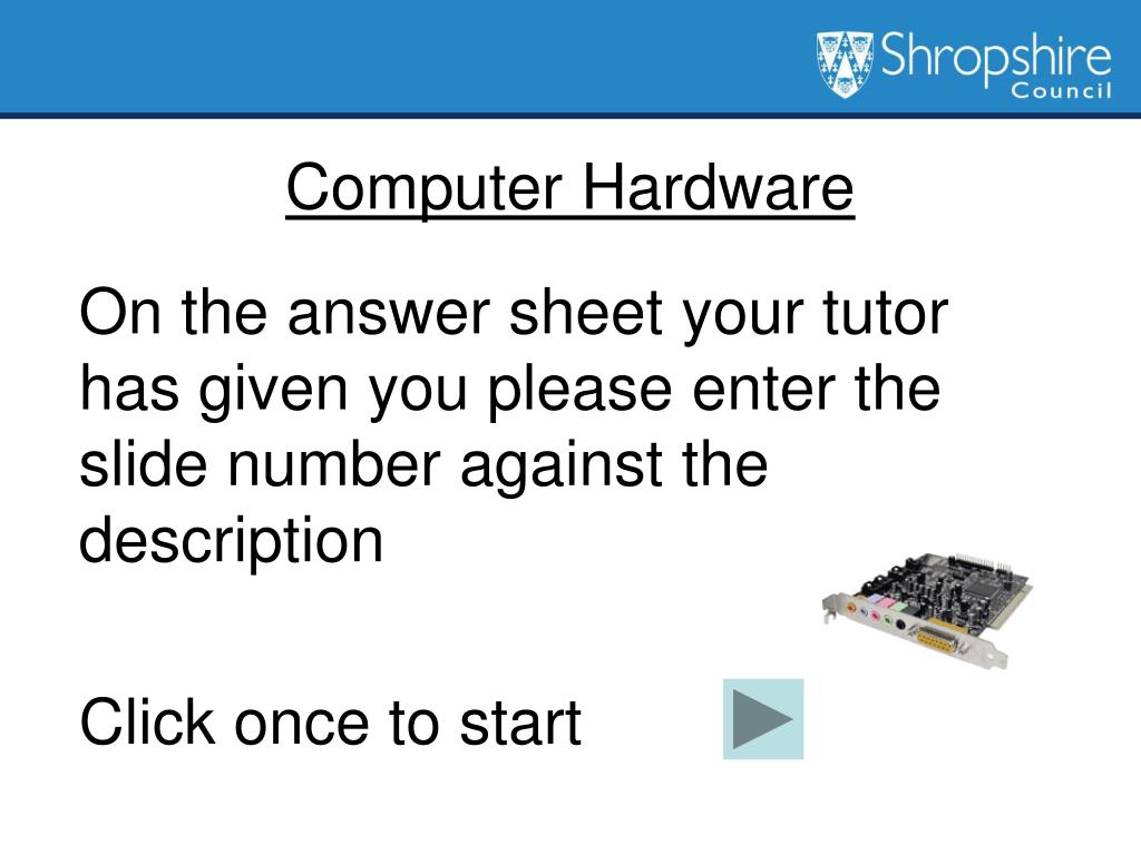 PPT - Computer Hardware PowerPoint Presentation, free download - ID:6850898
