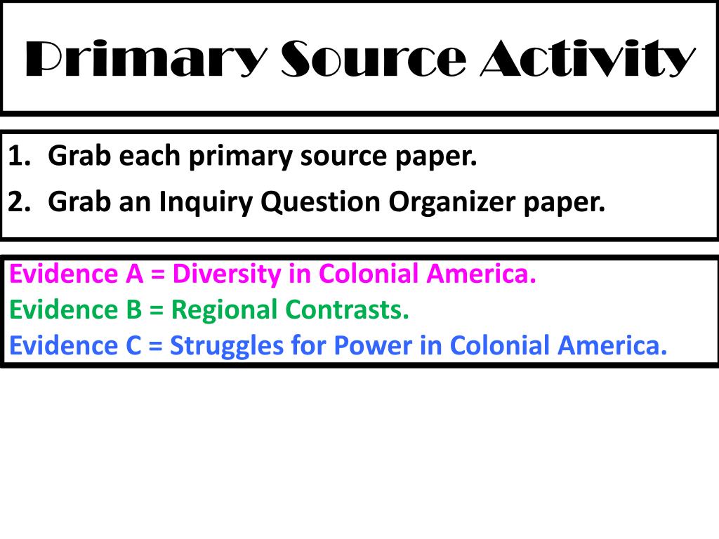 PPT - Primary Source Activity PowerPoint Presentation, free download ...