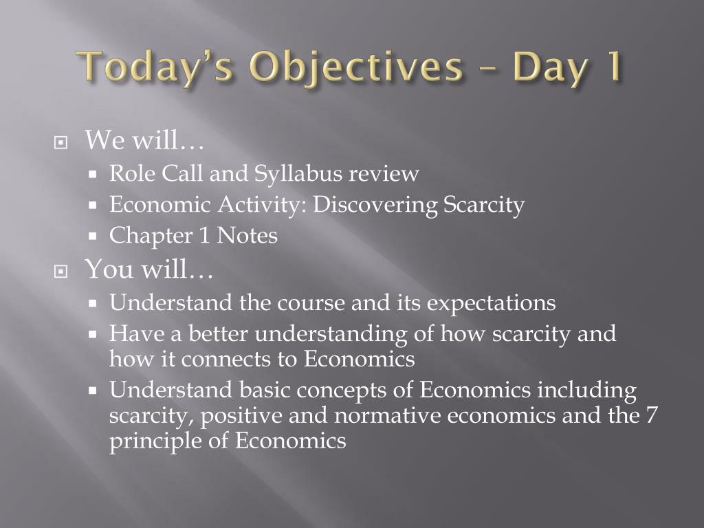 PPT - Today’s Objectives – Day 1 PowerPoint Presentation, free download ...