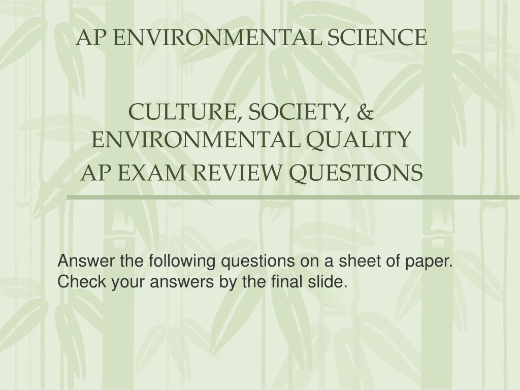 PPT - AP ENVIRONMENTAL SCIENCE PowerPoint Presentation, free download ...