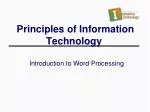 PPT - Principles of Technology PowerPoint Presentation, free download ...