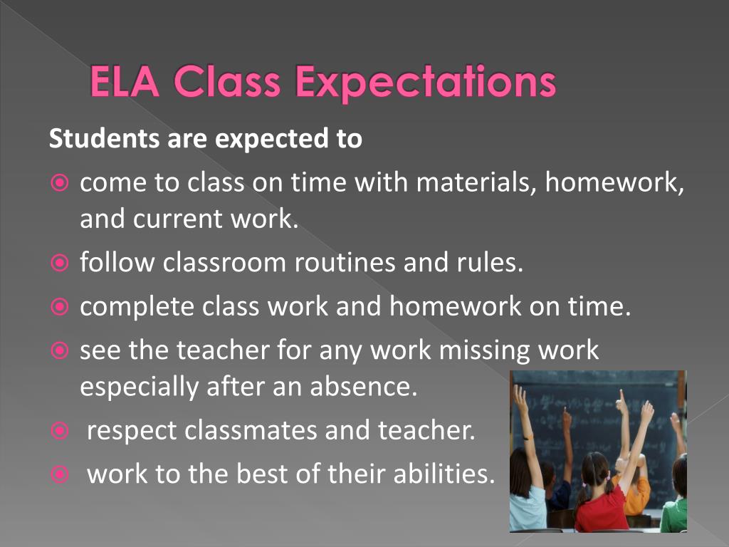 PPT - ELA Class Expectations PowerPoint Presentation, free download ...